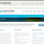 SimpleFolio WordPress Theme - MeThemes